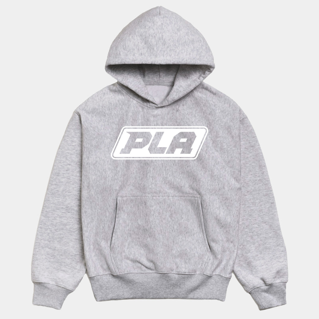 PLA CLASSIC LOGO HOODIE - GREY HEATHER - PLA Skateboarding