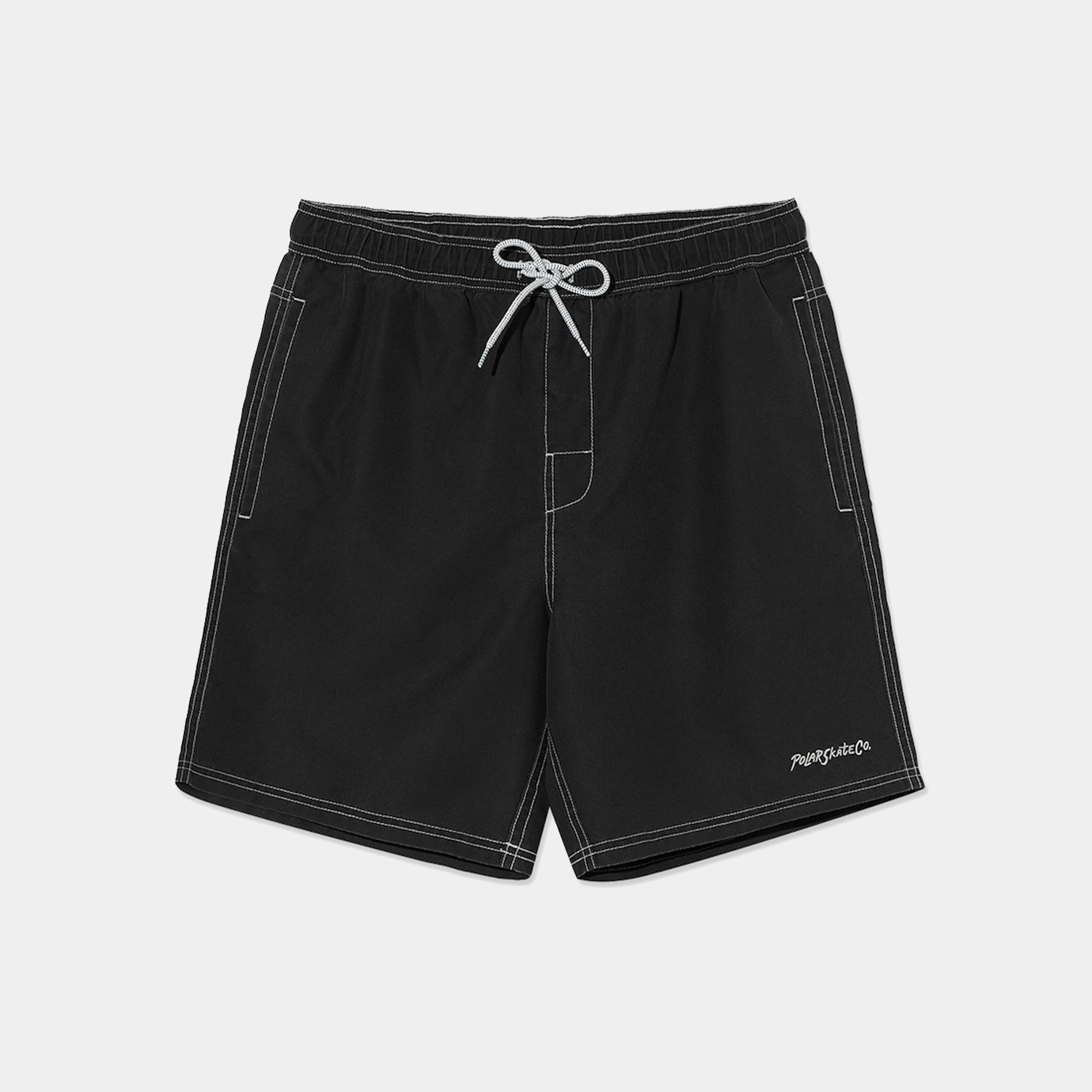 POLAR ZIGGY SWIM SHORTS - BLACK - PLA Skateboarding